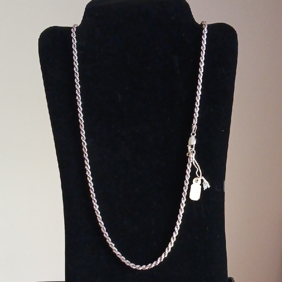 Milor | Accessories | Milor Silver Rope Chain Necklace Timeless Design ...